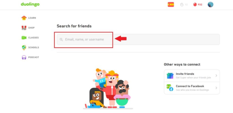 [2 Steps Only] How to Follow Someone on Duolingo? | DPC